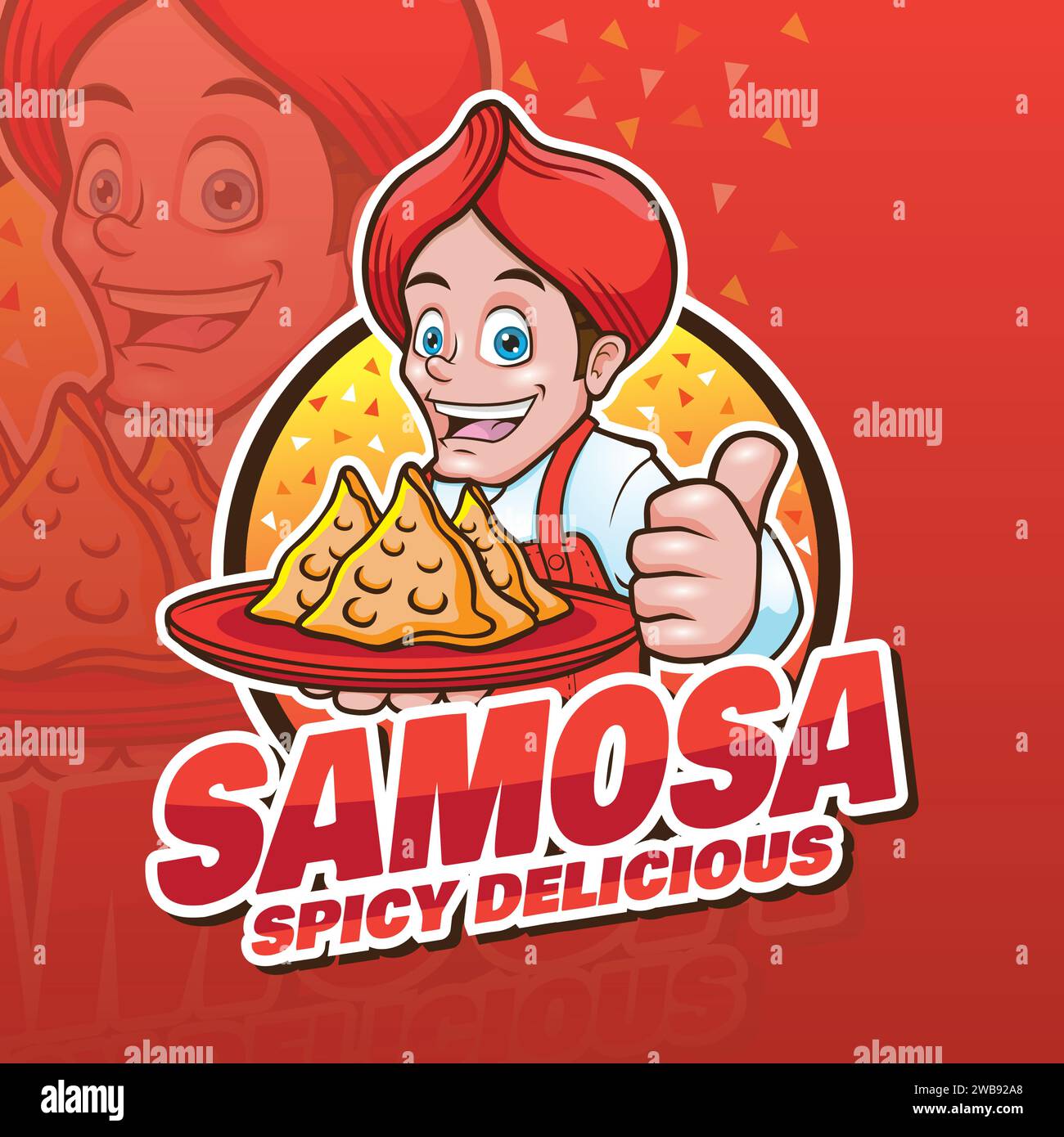 Samosa logo hi-res stock photography and images - Alamy