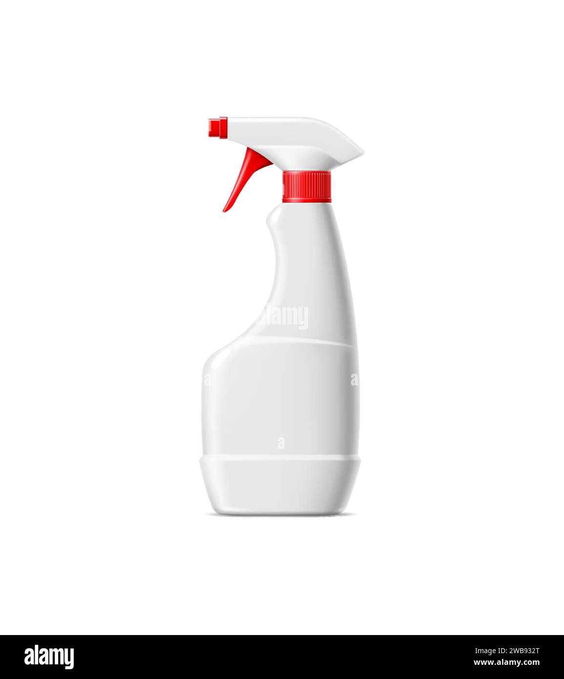 Realistic cleaner spray bottle or bath and WC washing liquid container ...
