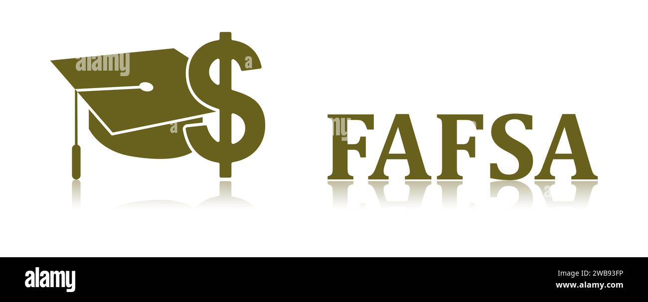 Illustration of a fafsa concept Stock Photo - Alamy