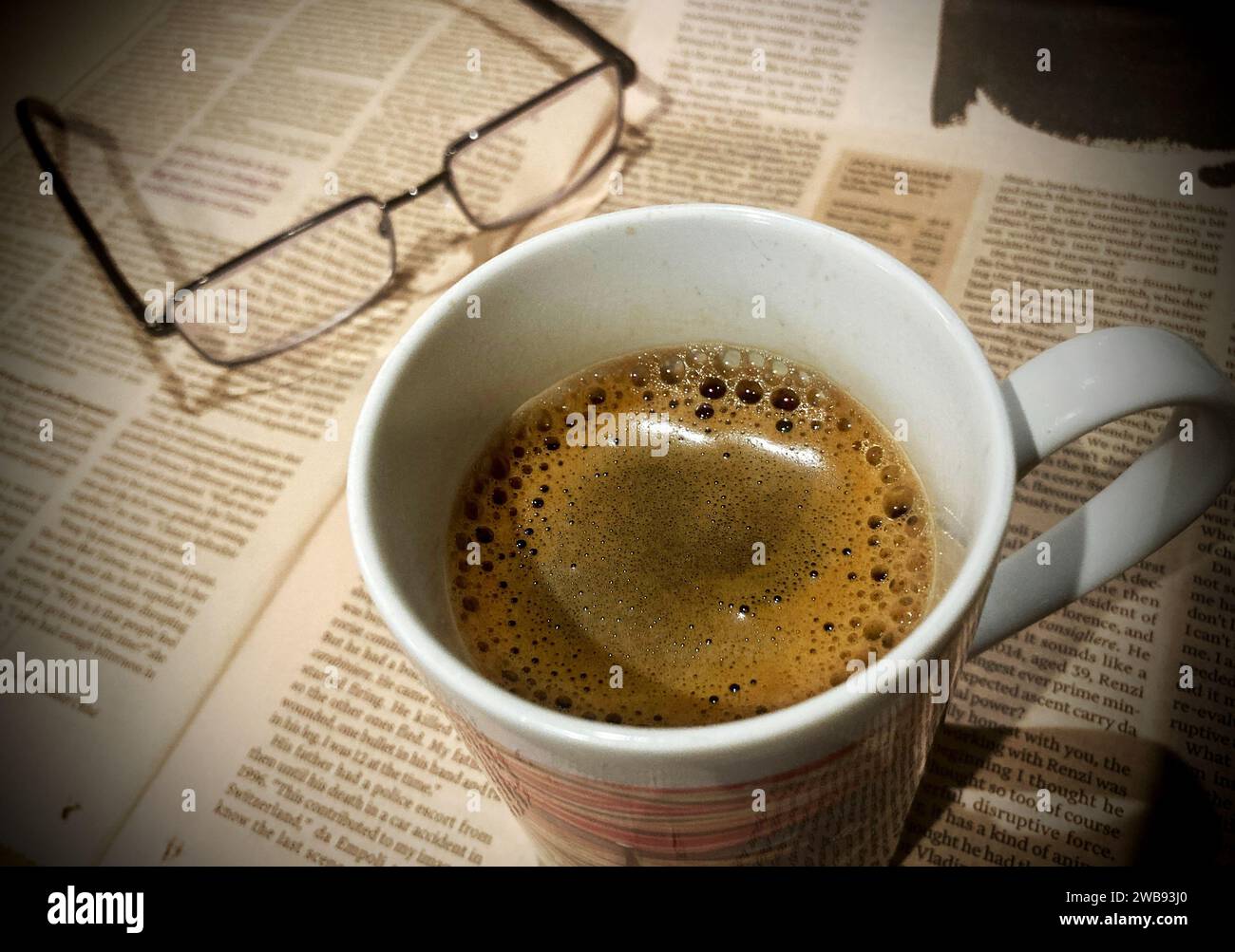 Coffee Espresso Crema Wake up January 2024 Stock Photo - Alamy