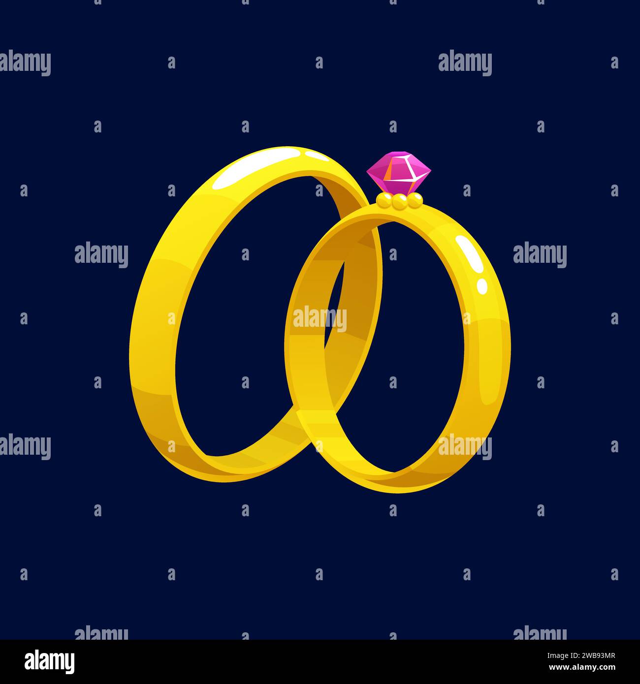 Cartoon diamond ring hi-res stock photography and images - Alamy