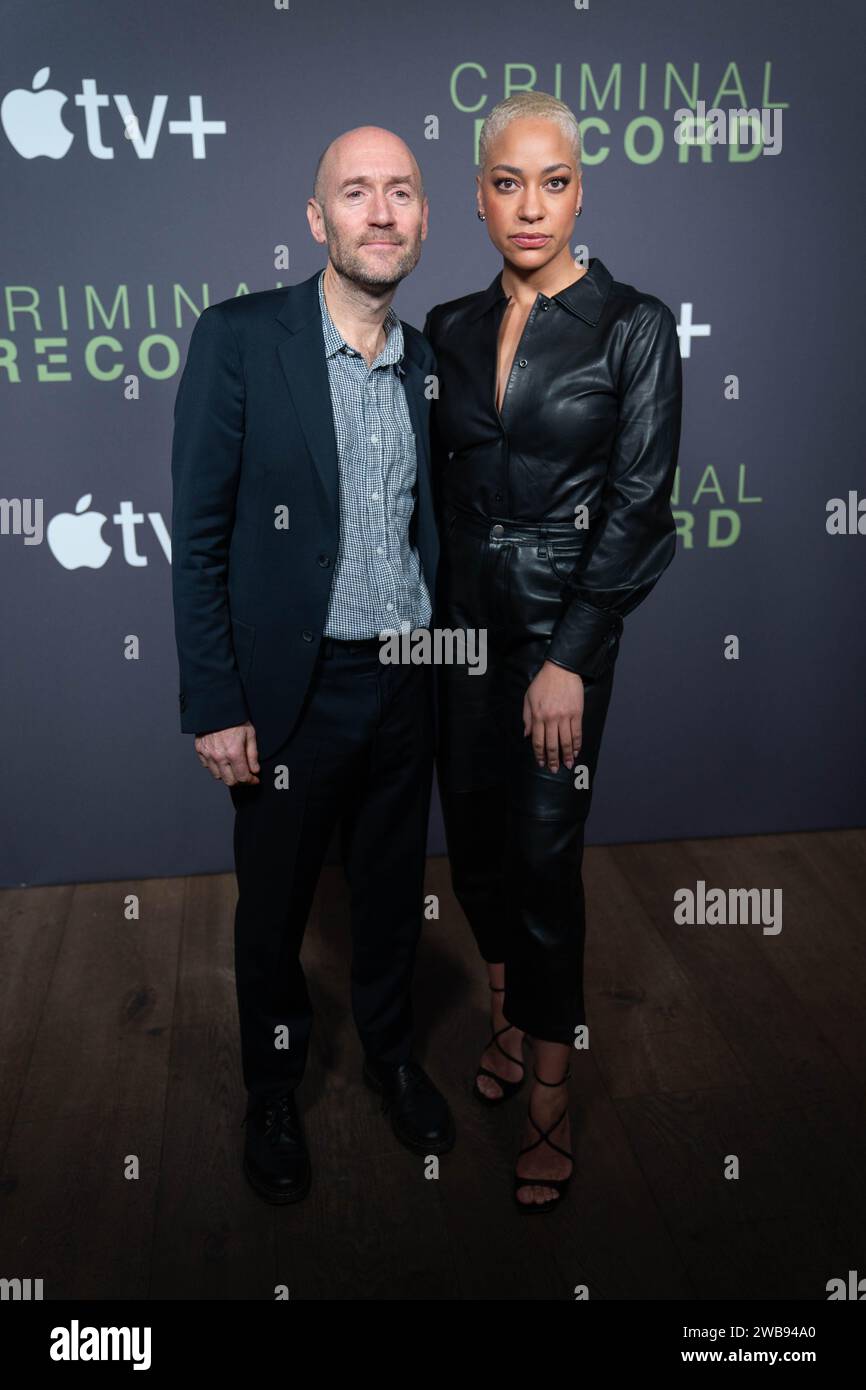 Paul Rutman and Cush Jumbo OBE attending a screening of Criminal Record ...
