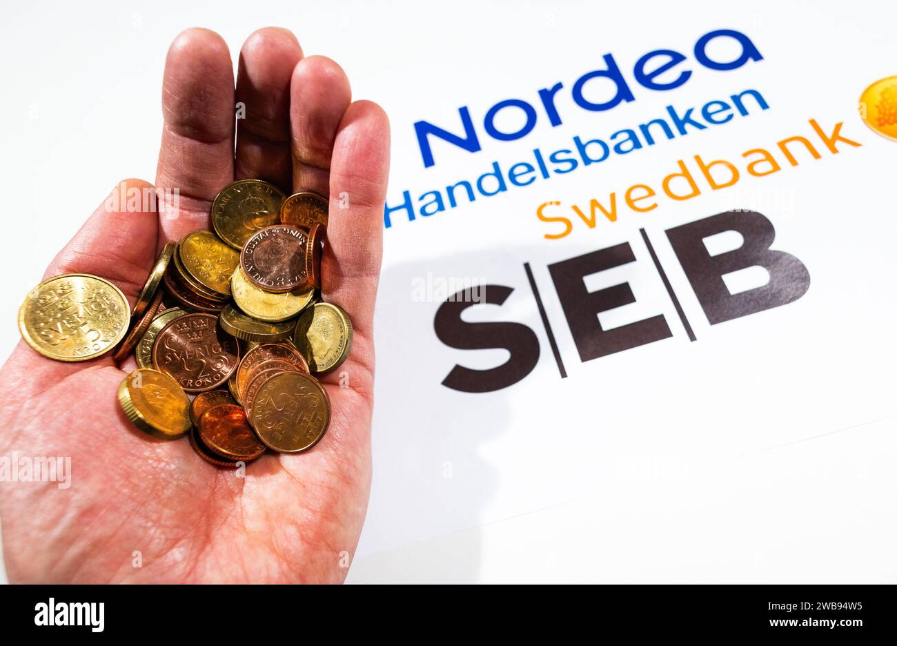 The four major Swedish banks (Swedbank, SEB, Handelsbanken and Nordea Stock Photo - Alamy