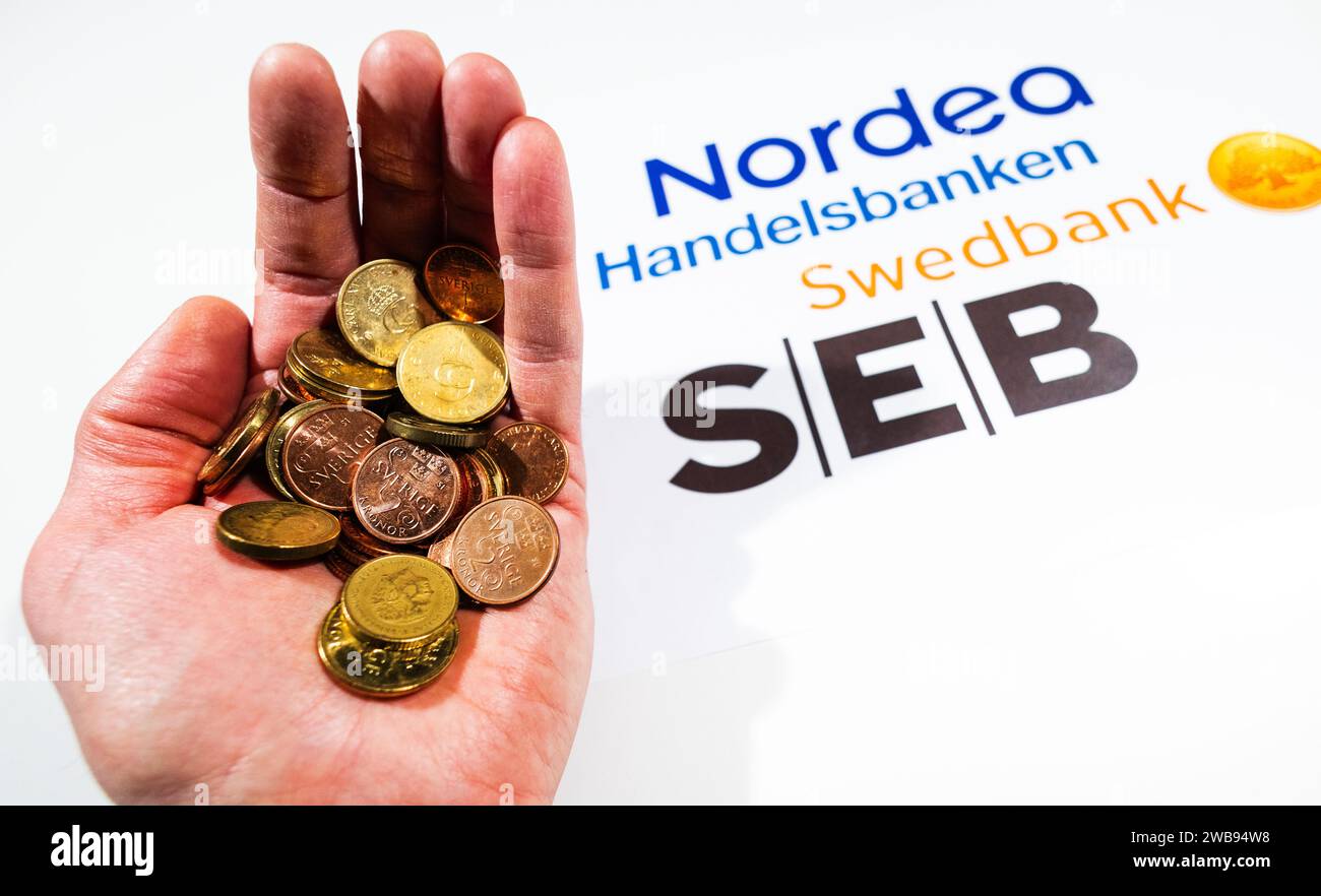 The four major Swedish banks (Swedbank, SEB, Handelsbanken and Nordea Stock Photo - Alamy