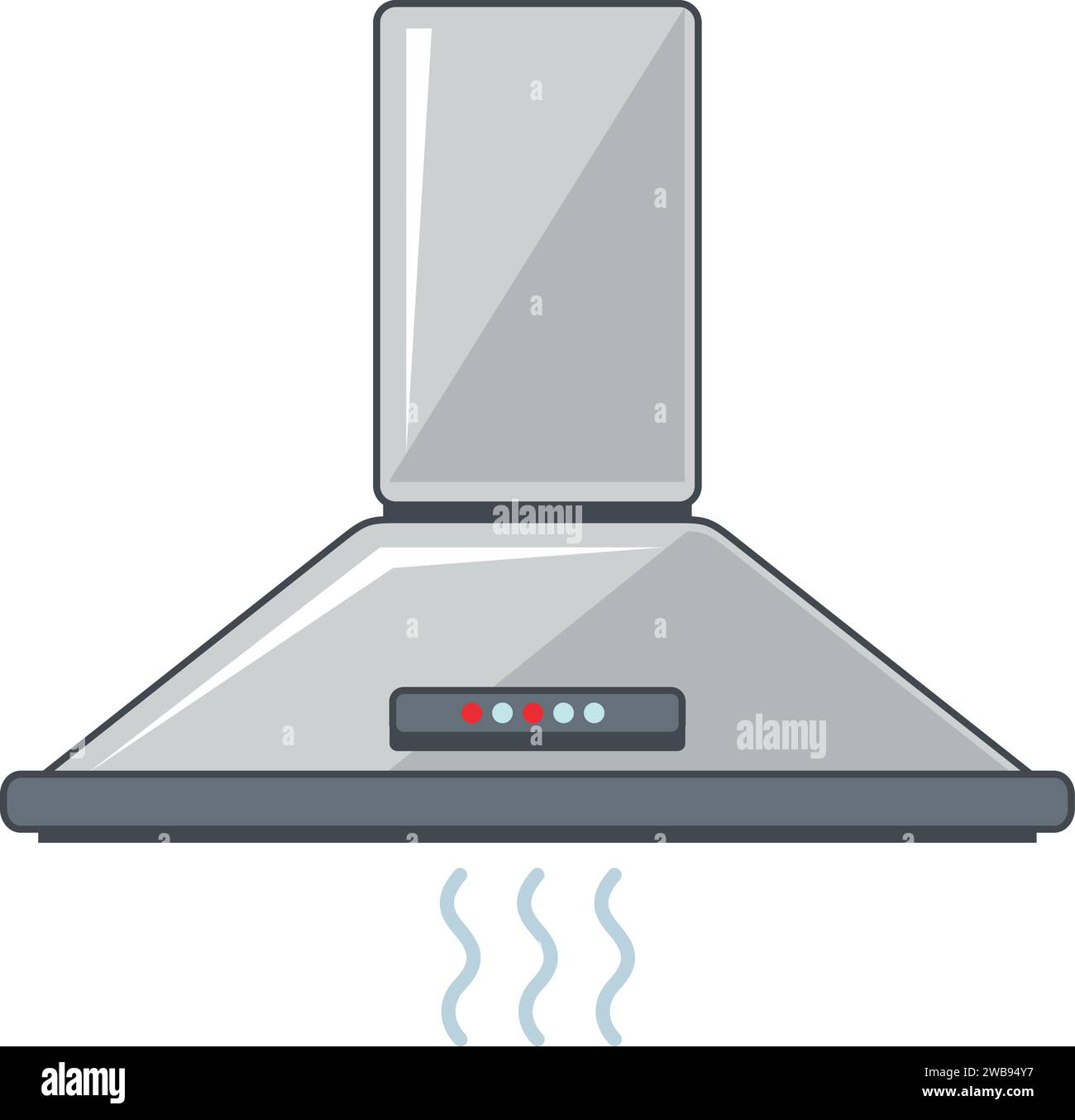 Cooking Kitchen Hood Icon in flat style. Vector Illustration Stock ...