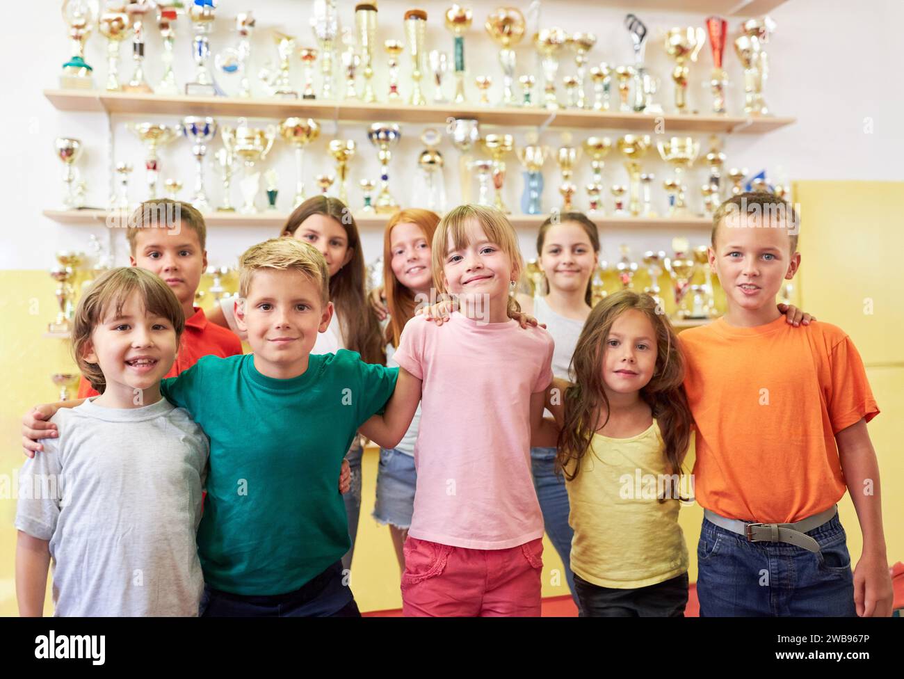Trophy on display children hi-res stock photography and images - Alamy