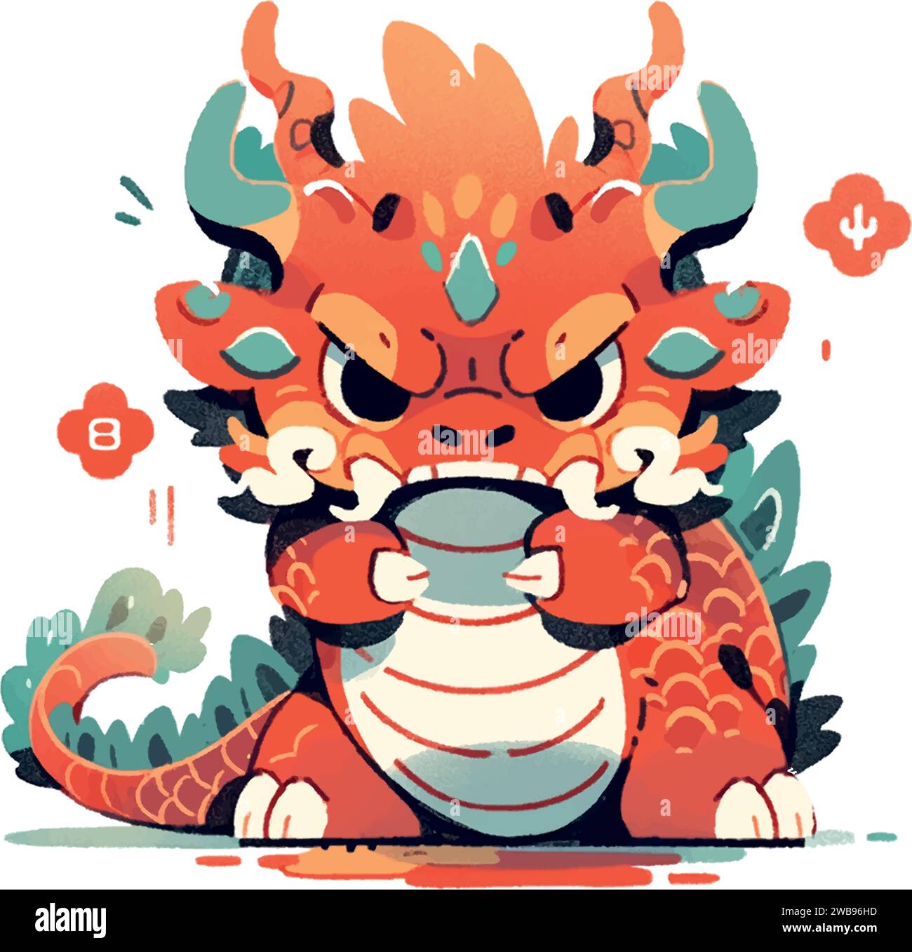 chinese angry dragon 2024 vector cartoon Stock Vector Image & Art - Alamy