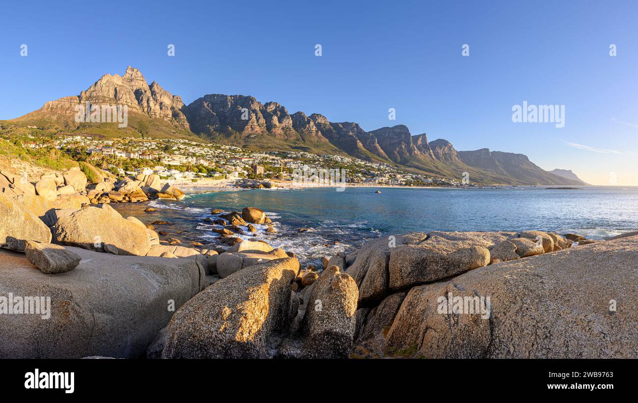 Evening Atmosphere On The Beach Of Camps Bay, In The Background The "12 ...