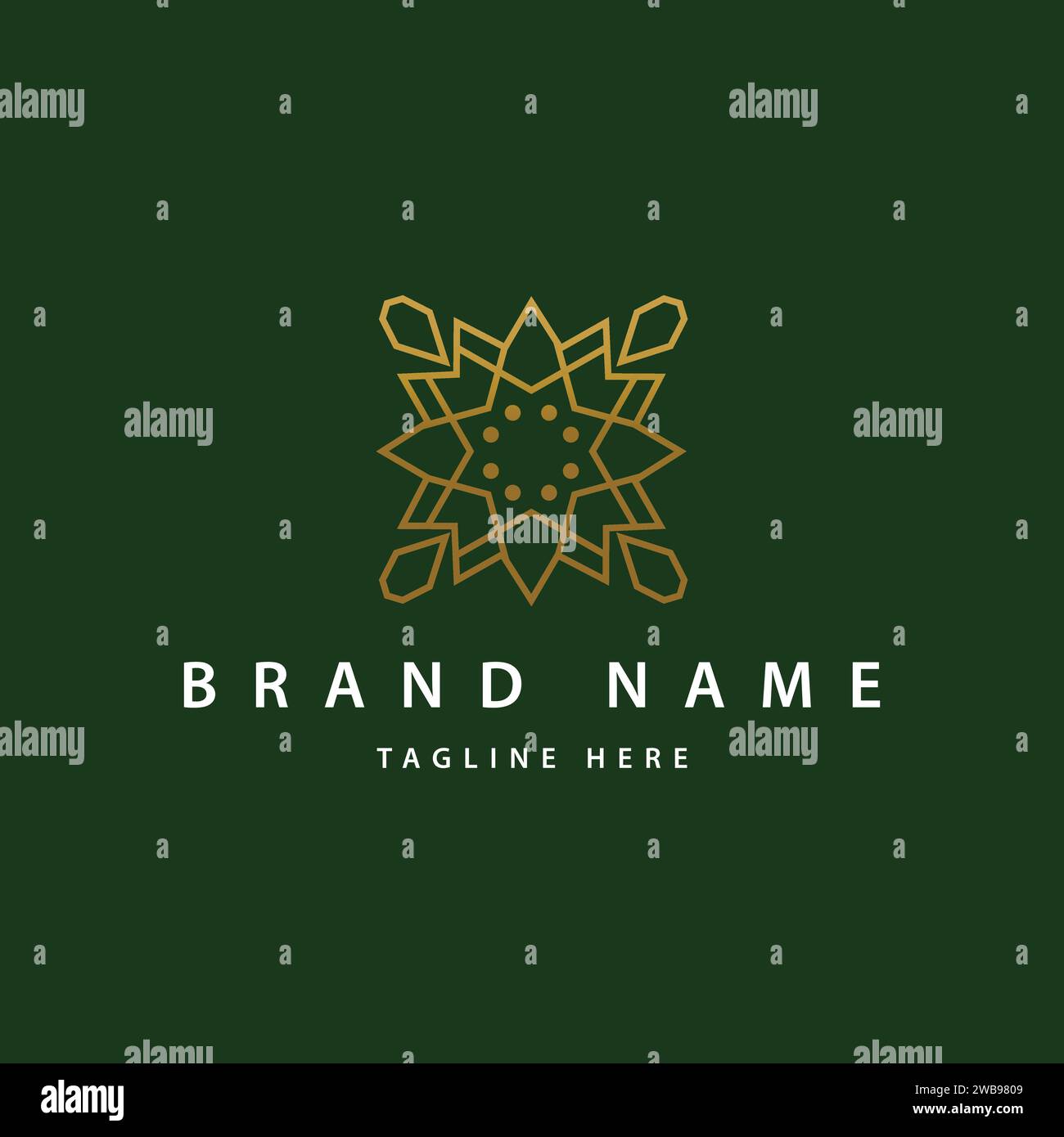 Floral branding logo hi-res stock photography and images - Alamy