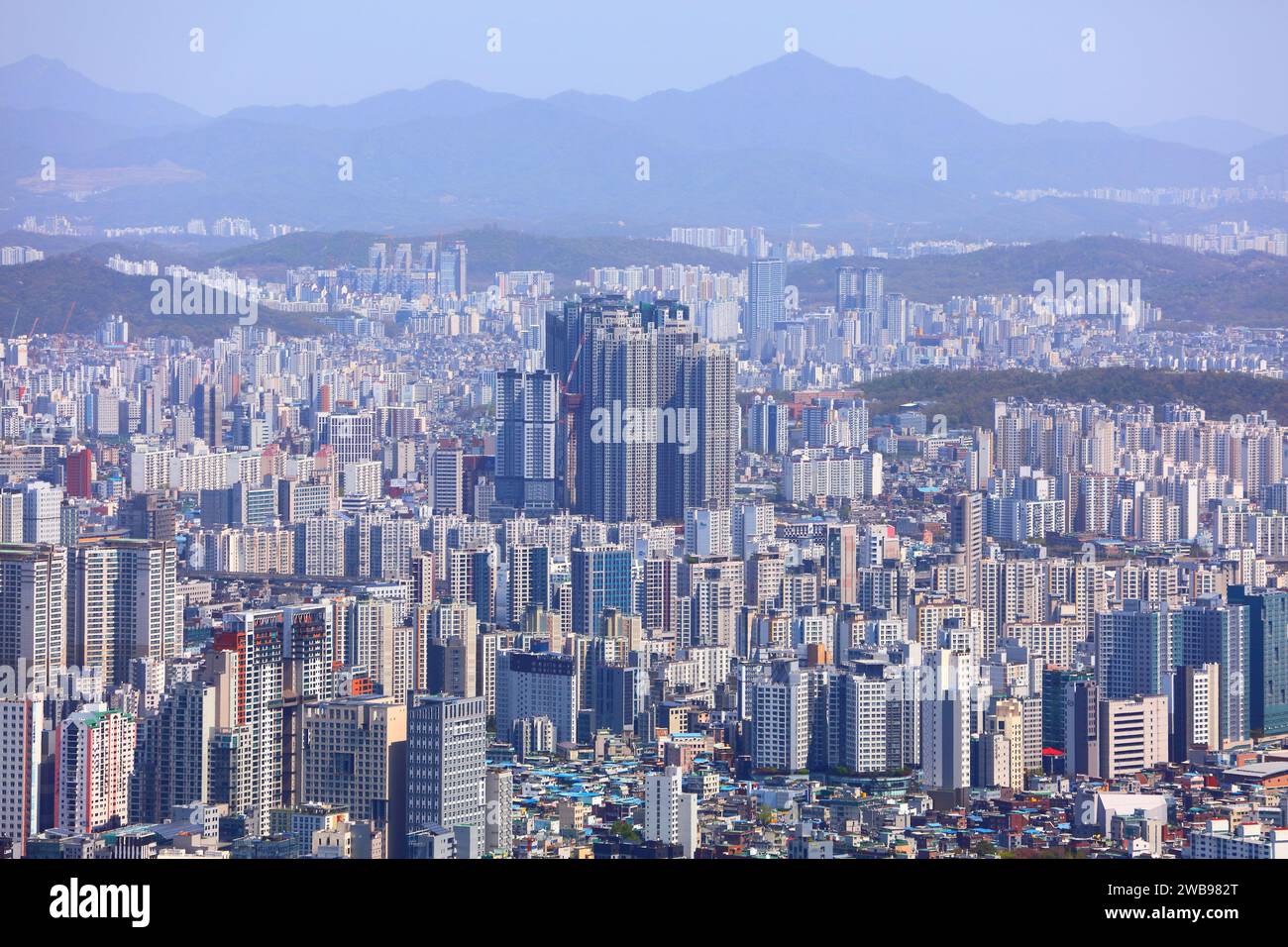 SEOUL, SOUTH KOREA - APRIL 8, 2023: Seoul cityscape in South Korea ...