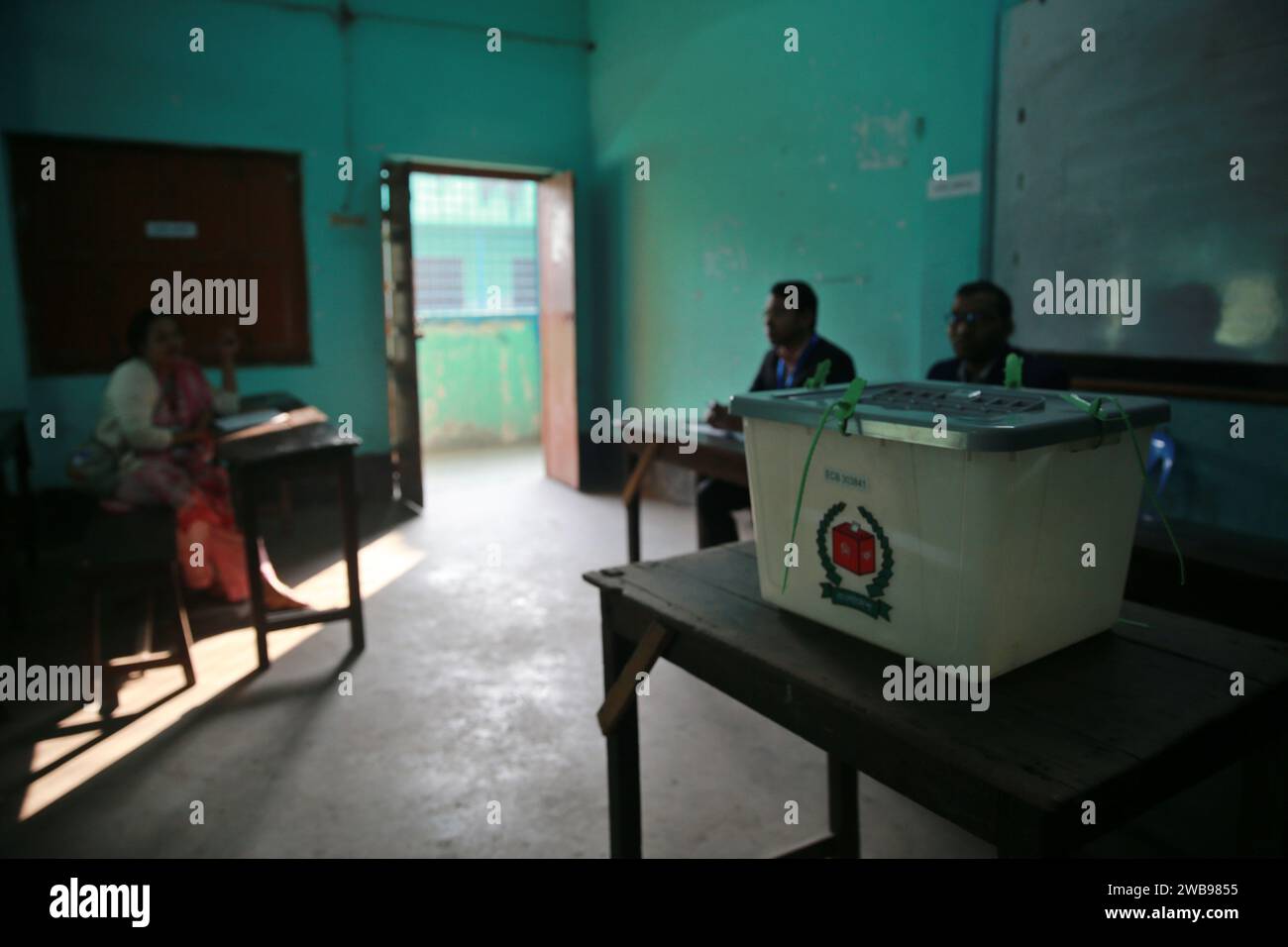 A polling center where the polling agent wait for voter at Hammadia ...
