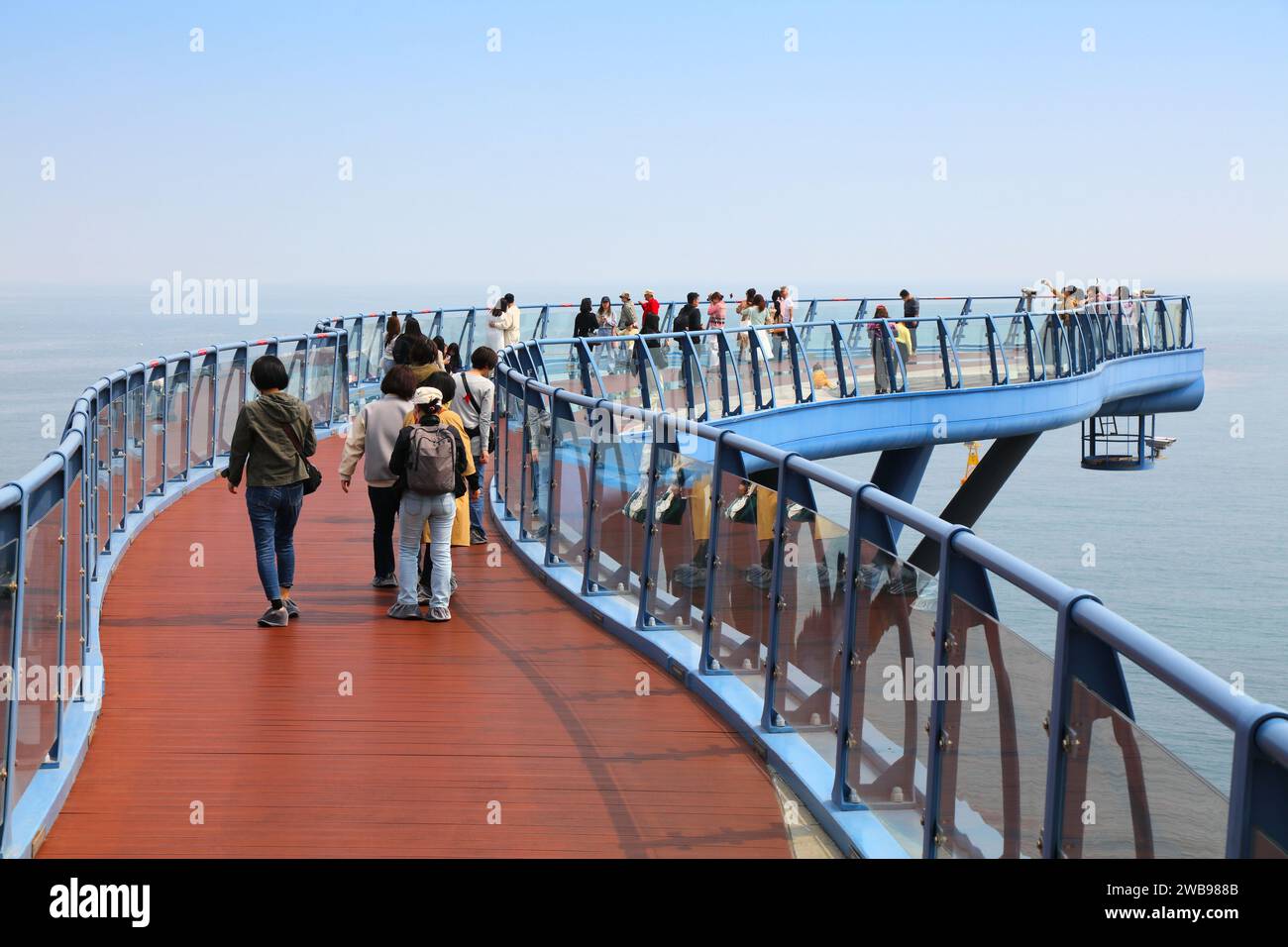 BUSAN, SOUTH KOREA - MARCH 29, 2023: People visit Cheongsapo Daritdol ...