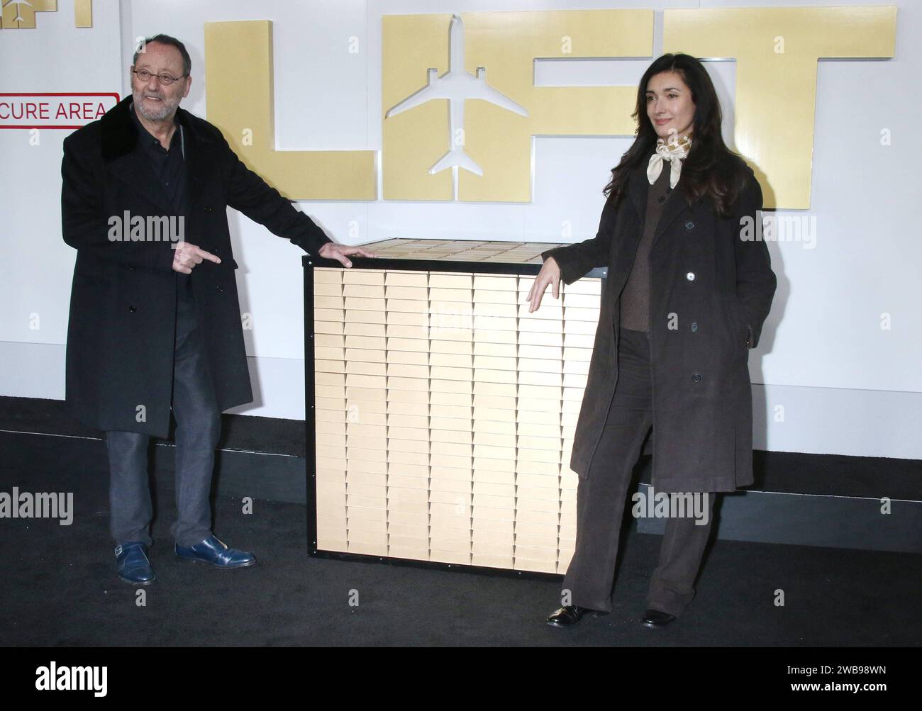 NEW YORK, NY - JANUARY 8: Jean Reno and Zofia Reno at the Netflix world ...