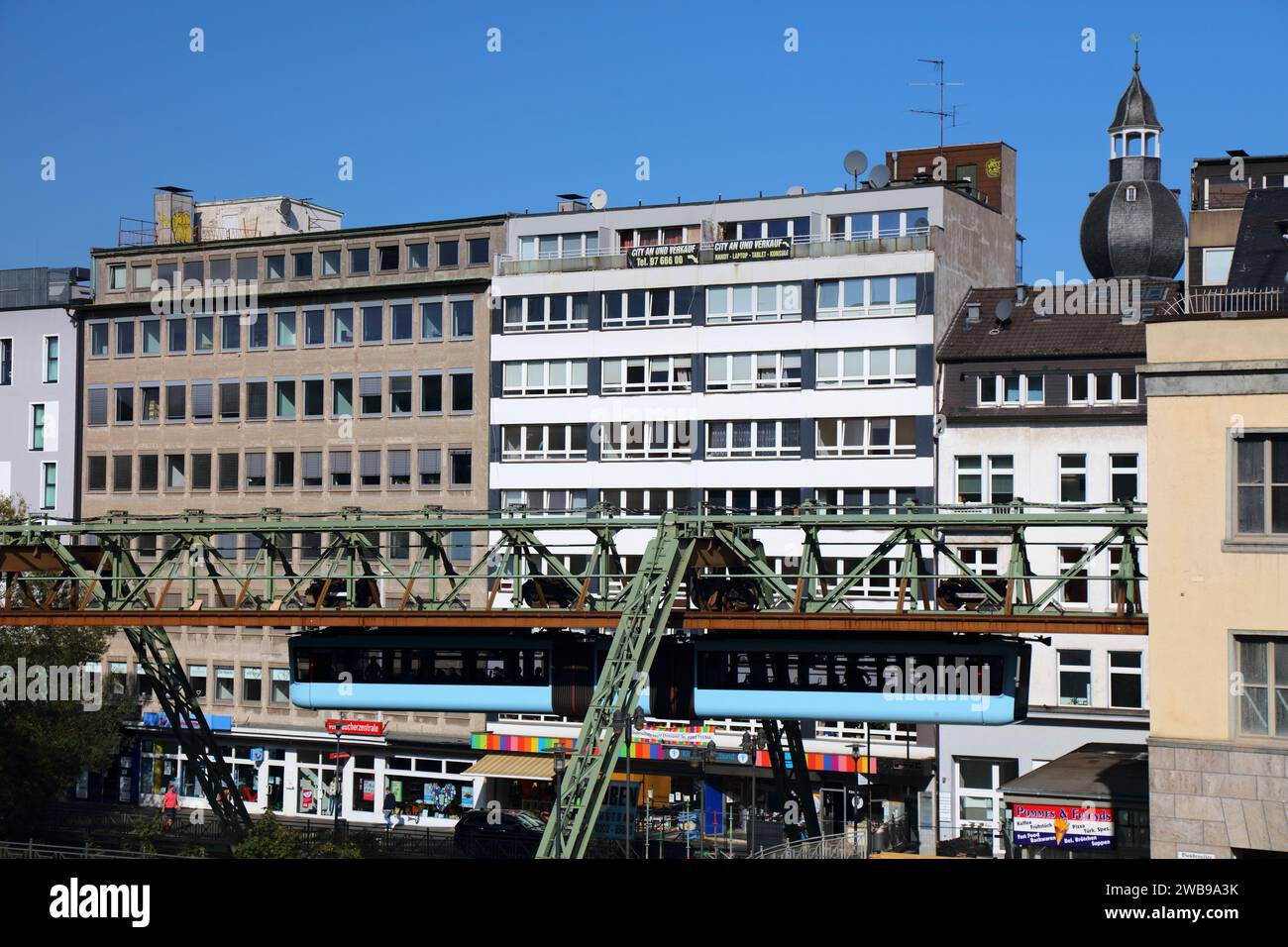WUPPERTAL, GERMANY - SEPTEMBER 19, 2020: Wuppertaler Schwebebahn ...