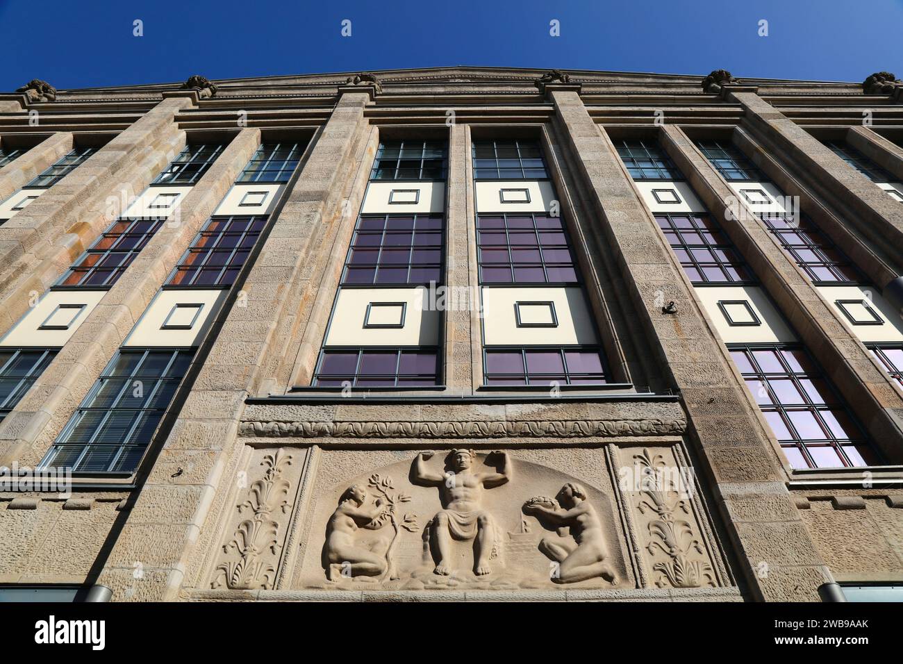 Bochum city in Germany. Neoclassical architecture street view Stock ...