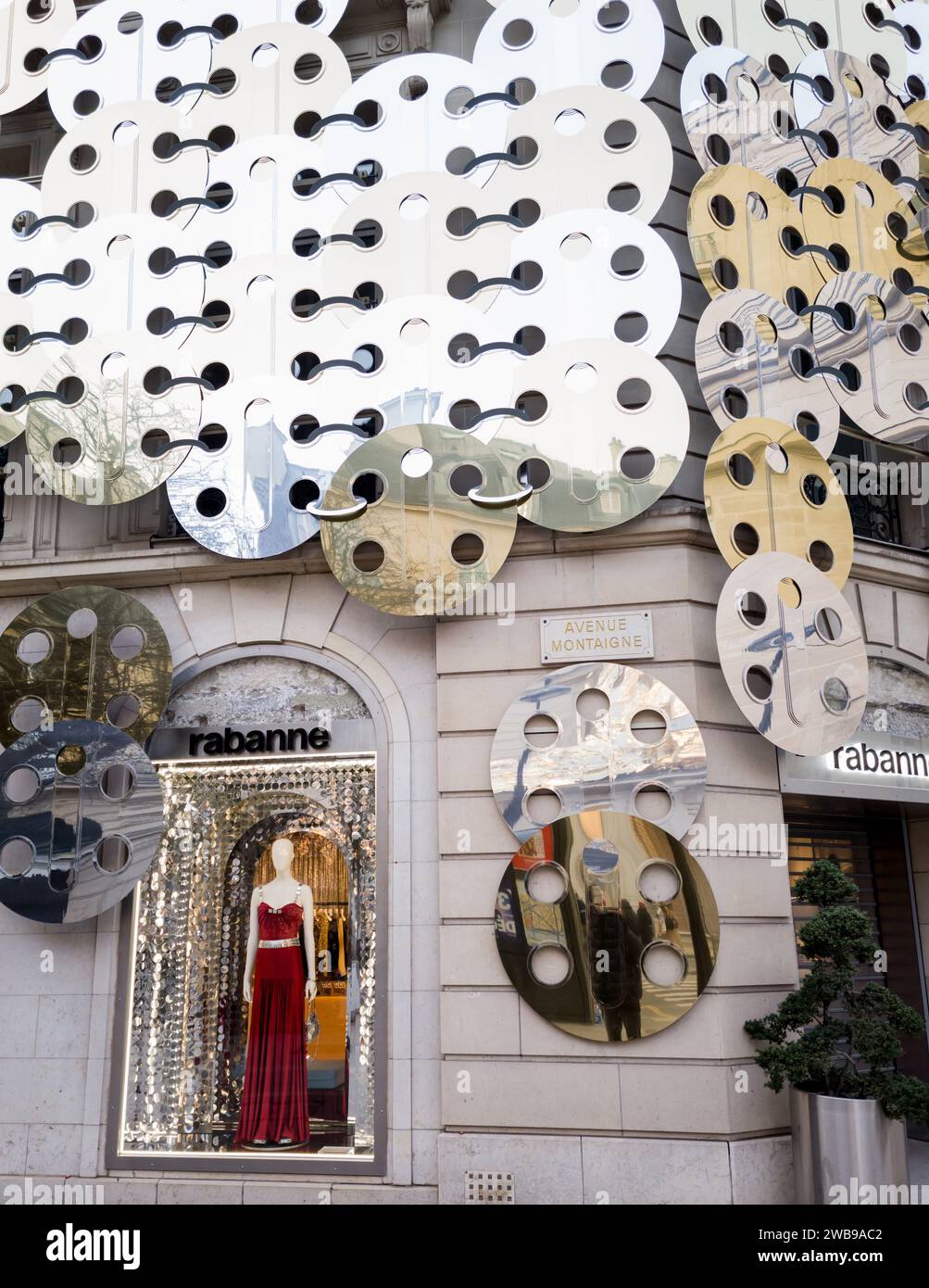 France, Paris, January 09, 2024 - Paco Rabanne boutique. Paco Rabanne ...