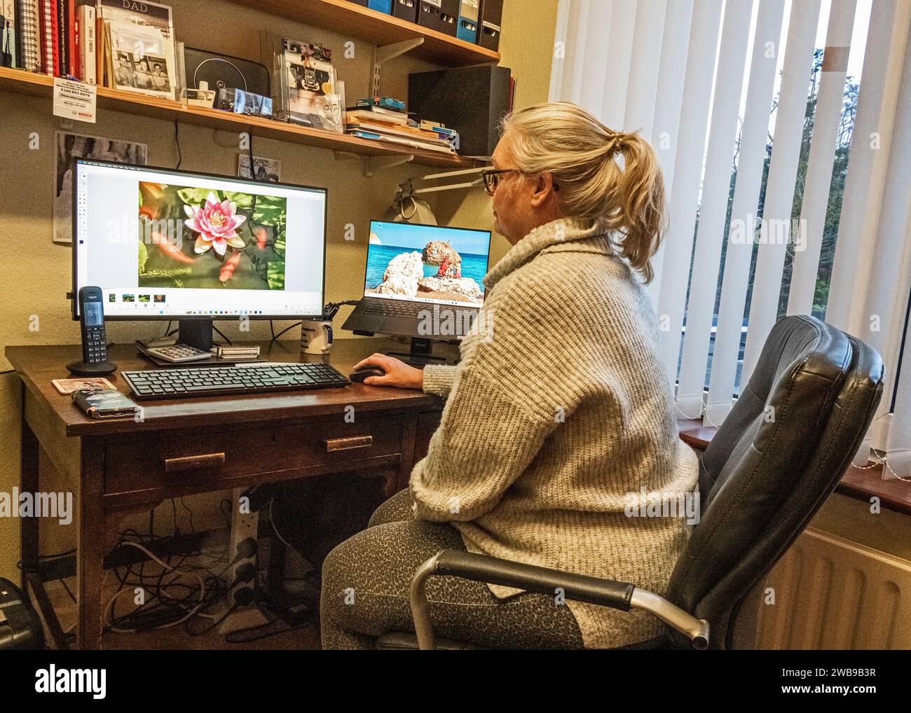 Working from home Stock Photo - Alamy