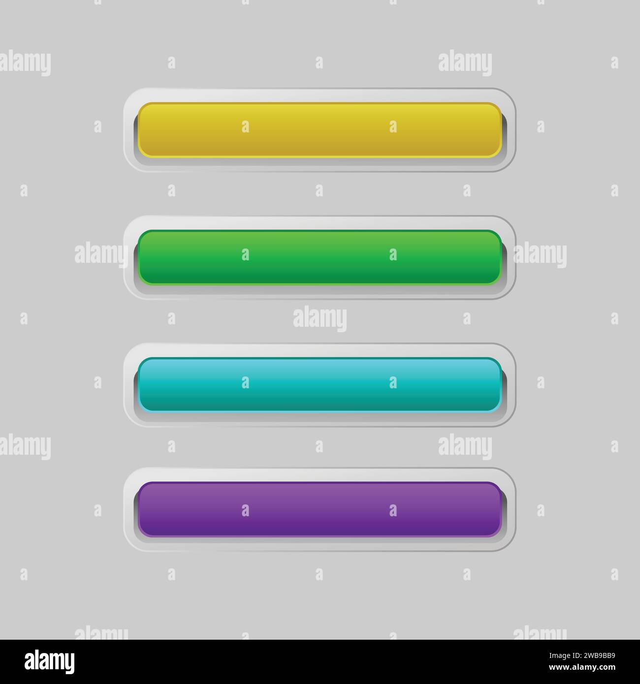 Button web ui and ux glass morphism colorful design Stock Vector Image ...