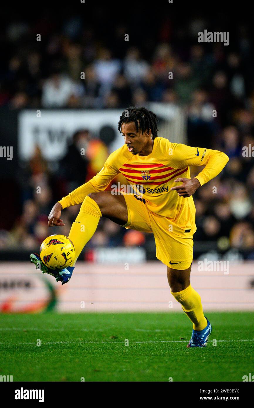 Jules Kounde, French player of FC Barcelona in action during a league ...