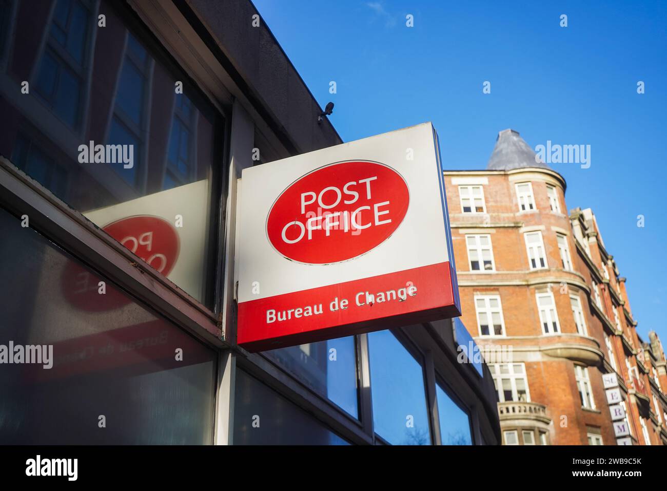 London UK 9 January 2024 A Local Post Office Branch In Central