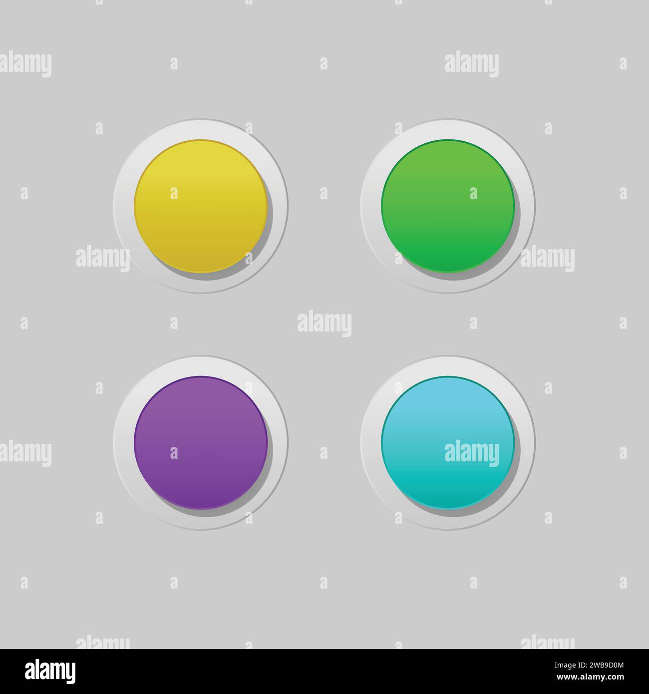 Button web ui and ux glass morphism colorful vector Stock Vector Image ...