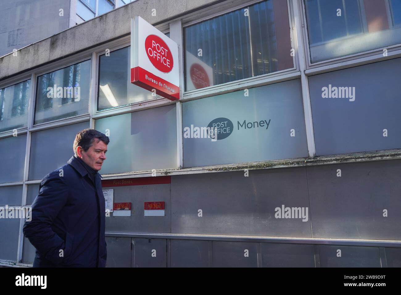 London UK 9 January 2024 A Local Post Office Branch In Central