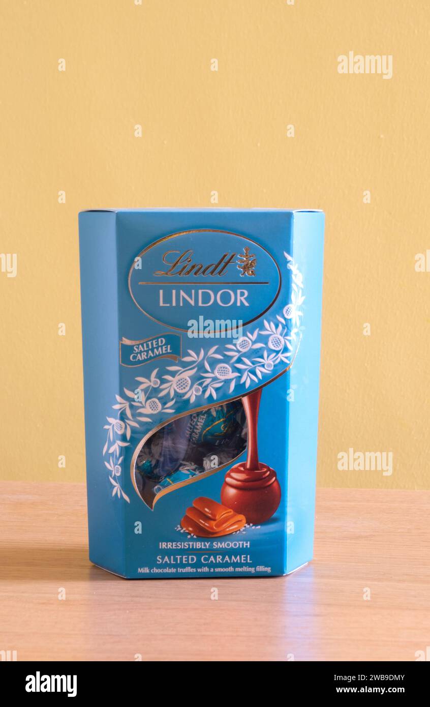 Lindt lindor salted caramel truffles hi-res stock photography and ...