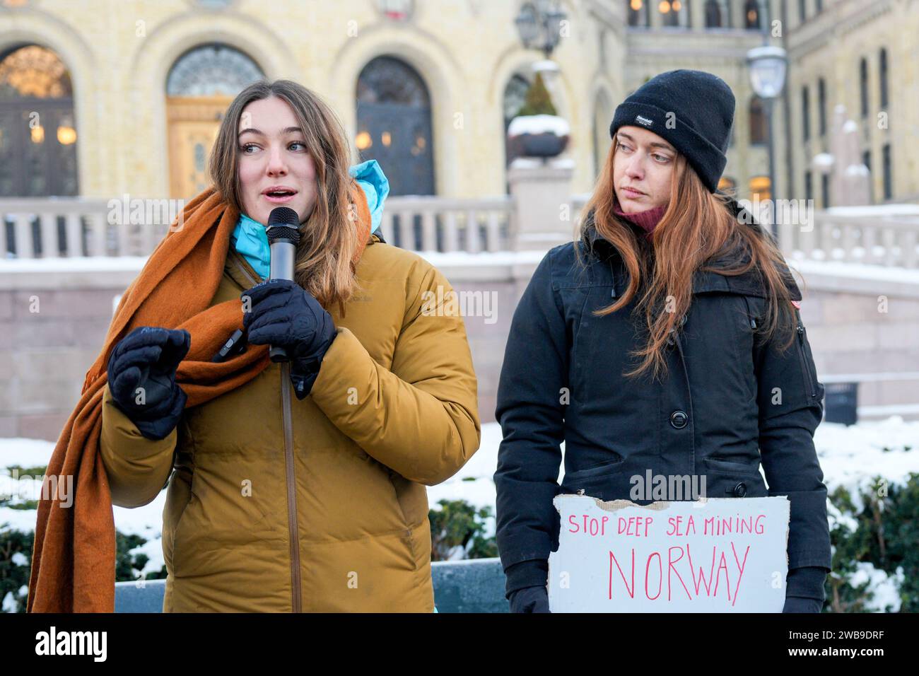 Oslo 20240109.Activists from the French climate and environmental ...
