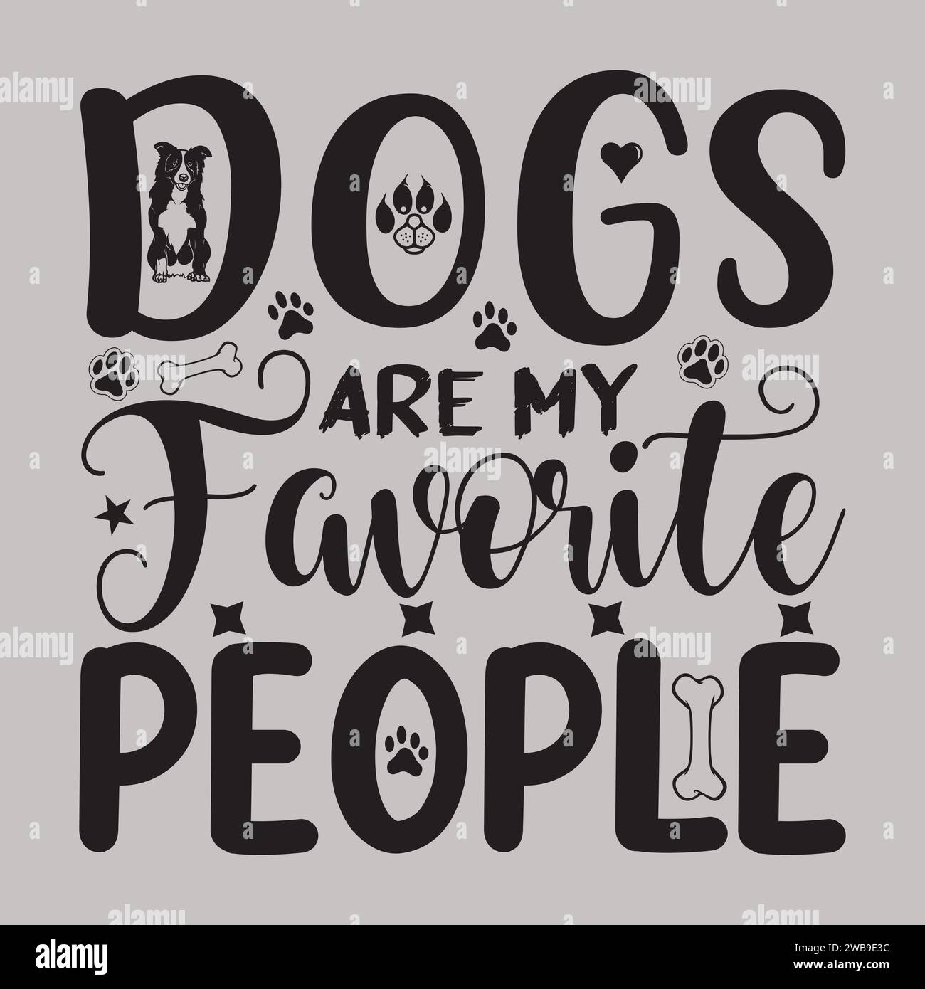 Dog SVG Design Typography T-Shirt Design Stock Vector Image & Art - Alamy