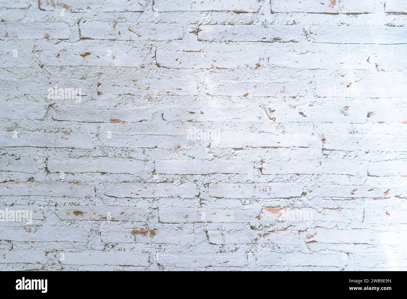 Red White Wall Background. Old Grungy Brick Wall Horizontal Texture ...