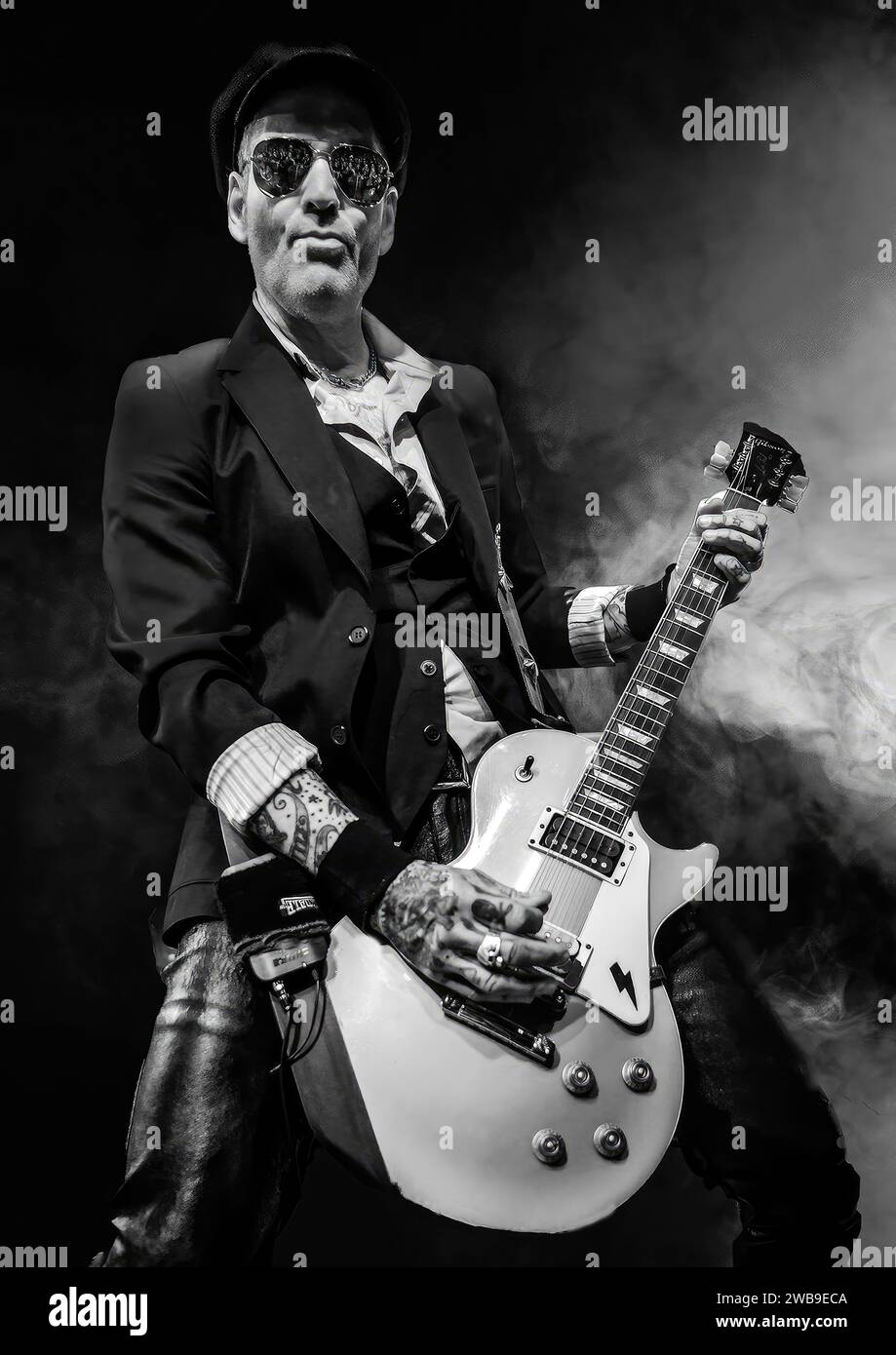 Pictured: Mark Yates of Terrorvision, at the Rock City. Credit: Mark ...