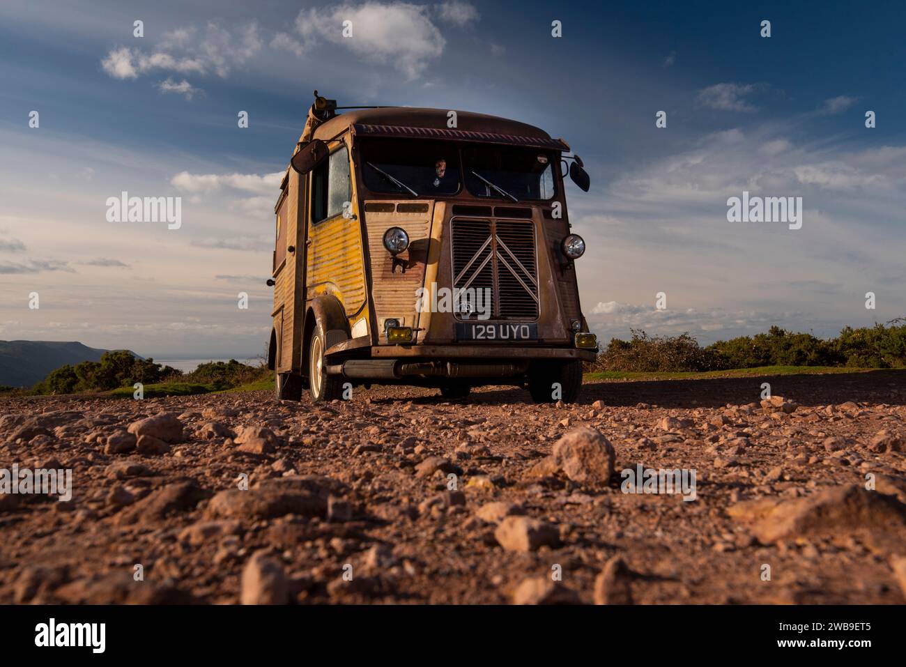 Rat look patina'd classic Citreon H Van Stock Photo - Alamy