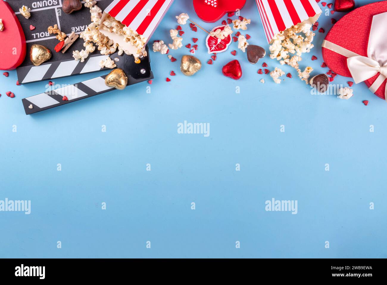 Romantic date on Valentine's Day February 14. Love movie marathon, date ...