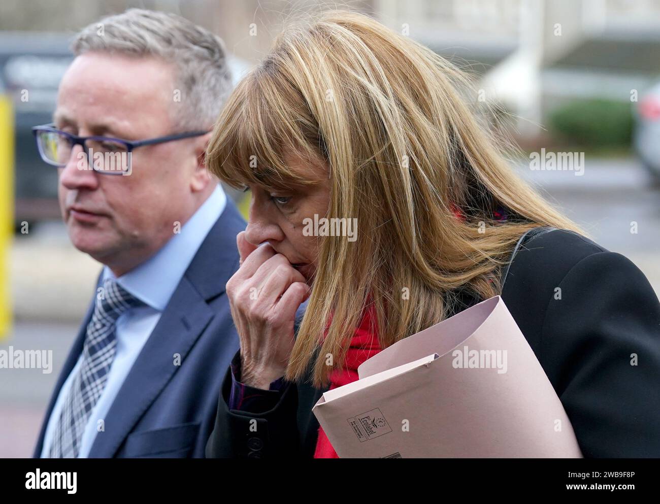 Linda and Stuart Allan, the parents of Katie Allan, at Falkirk Sheriff ...