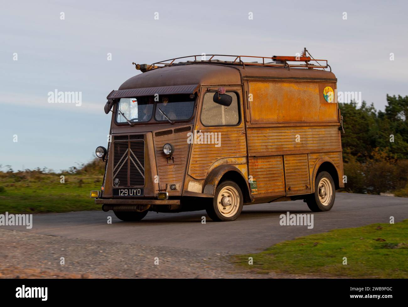 Rat look patina'd classic Citreon H Van Stock Photo - Alamy