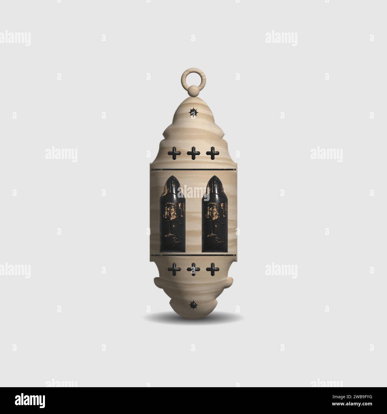 3d vintage islamic lantern design isolated Stock Vector Image & Art - Alamy