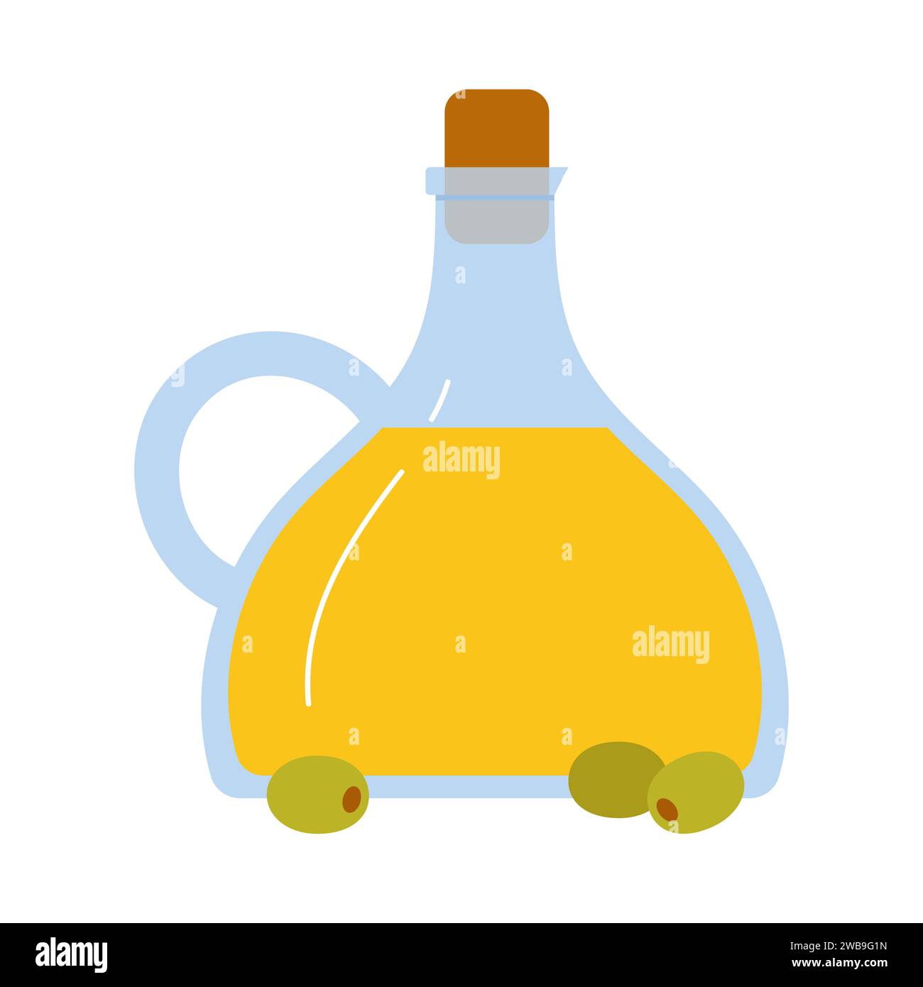 Bottle of italian olive oil. Traditional italian cuisine, extra virgin ...