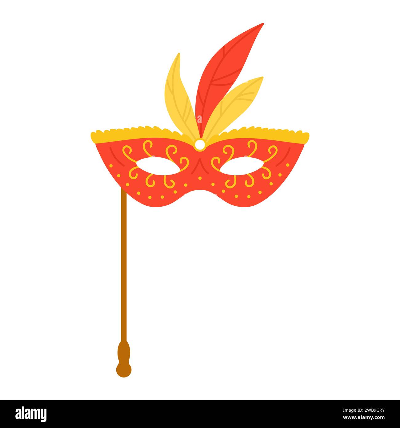 Venetian carnival mask. Italian masquerade, colorful costumation ...