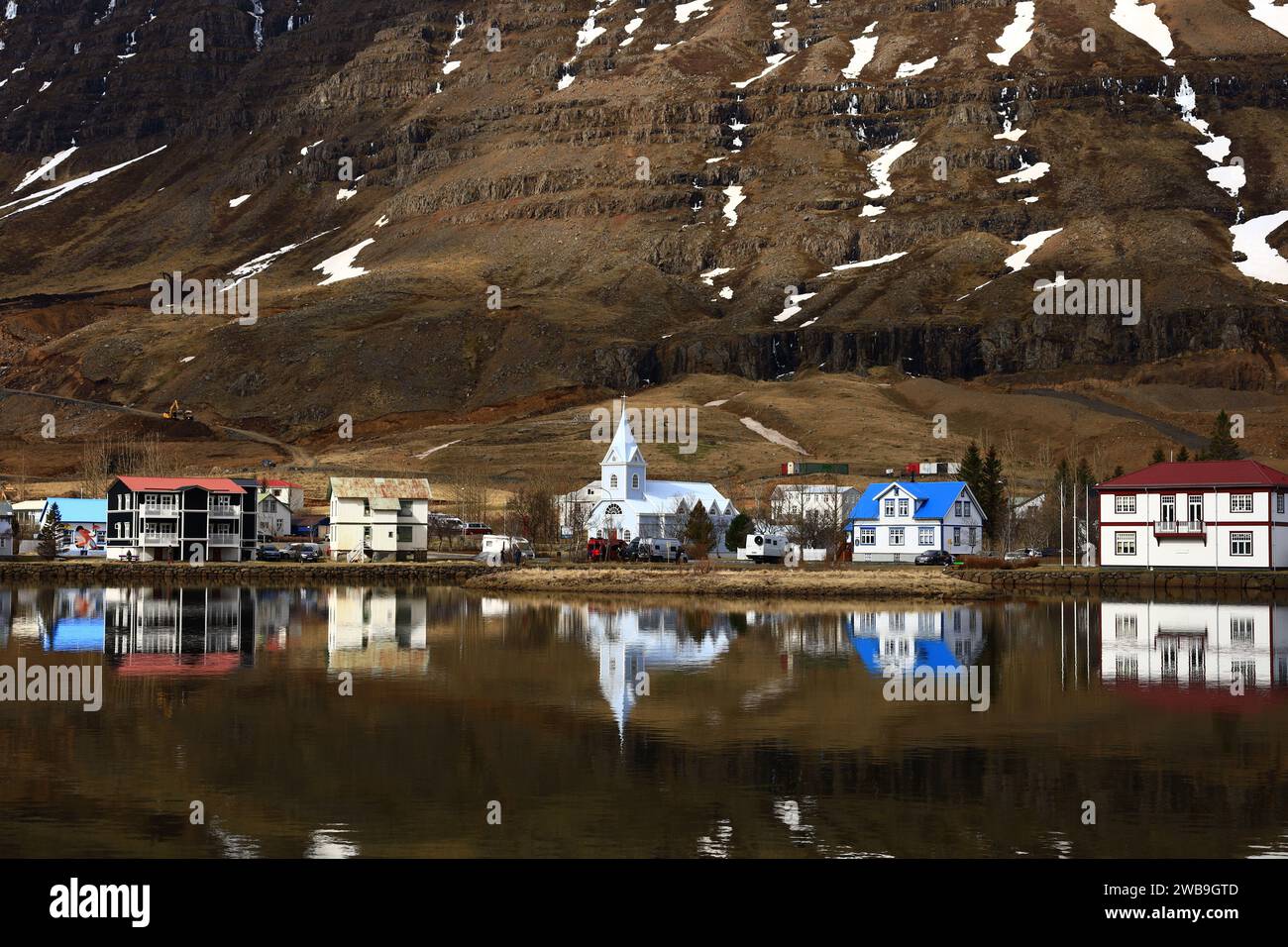 Seyðisfjörður is a town in the Eastern Region of Iceland Stock Photo - Alamy