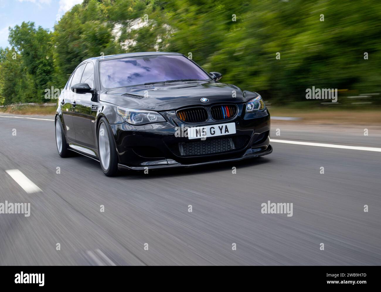 E60 BMW M5 super saloon car Stock Photo - Alamy