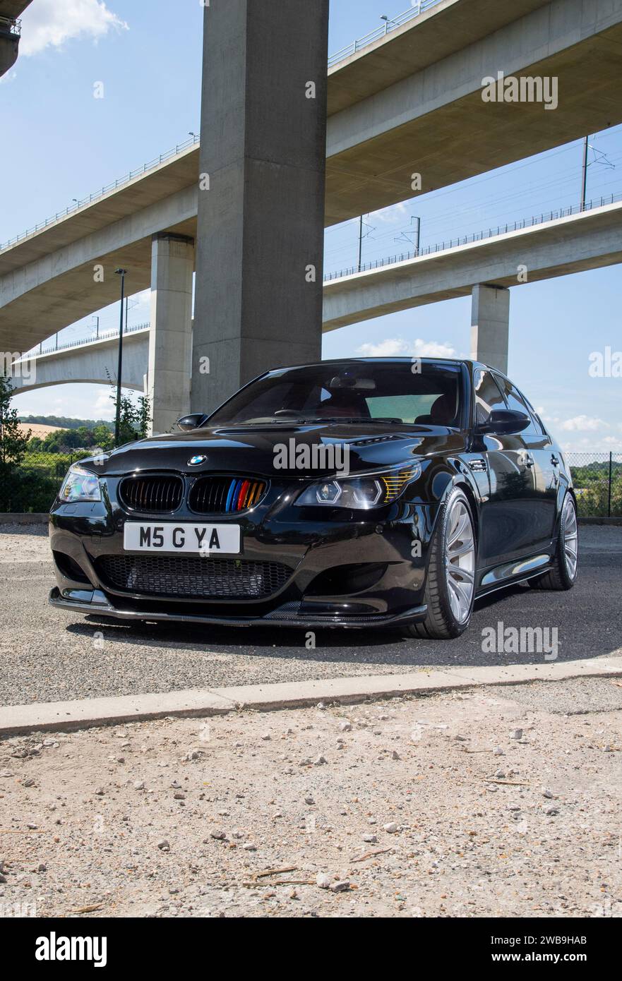 E60 BMW M5 super saloon car Stock Photo - Alamy