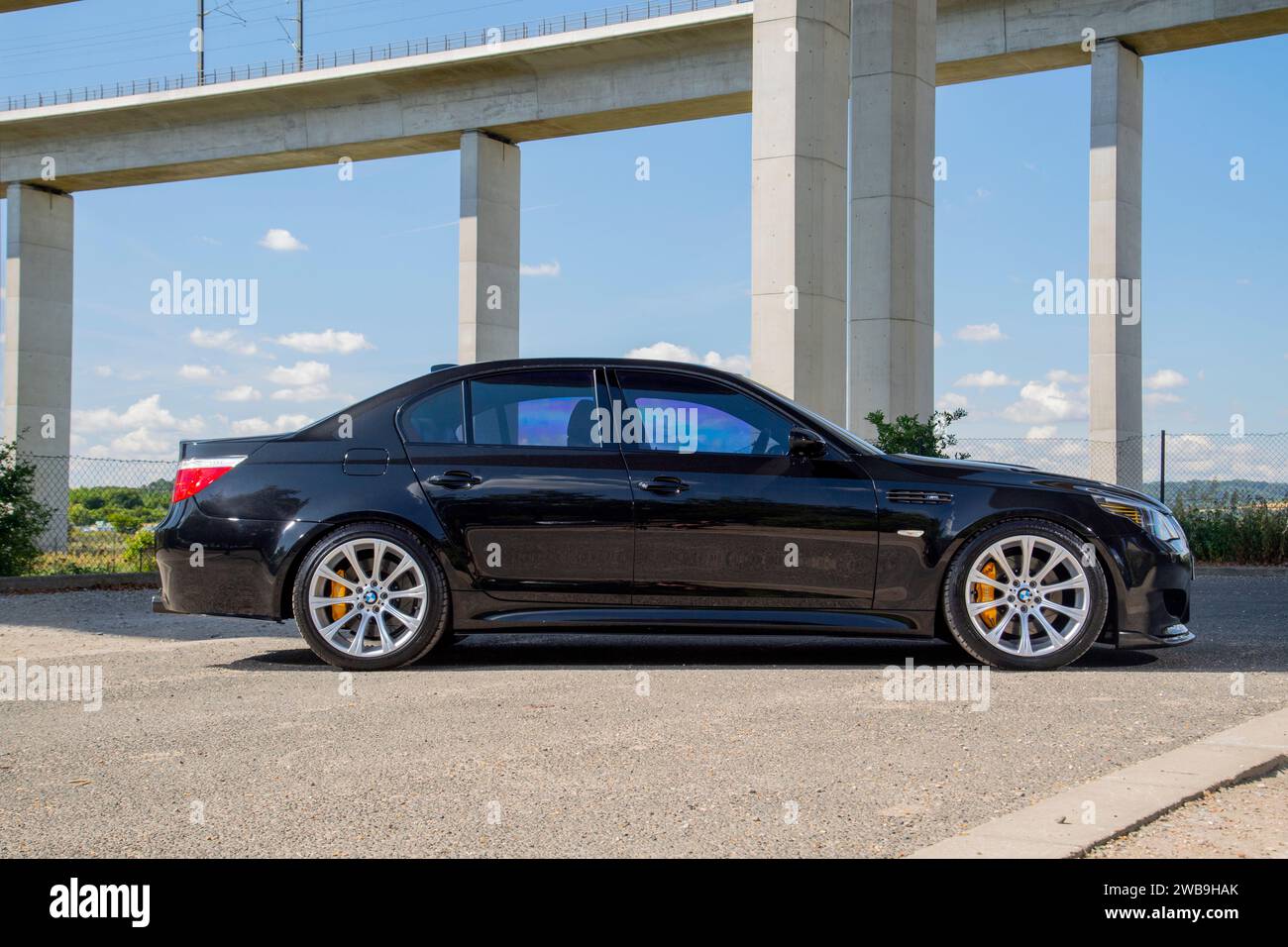 E60 BMW M5 super saloon car Stock Photo - Alamy