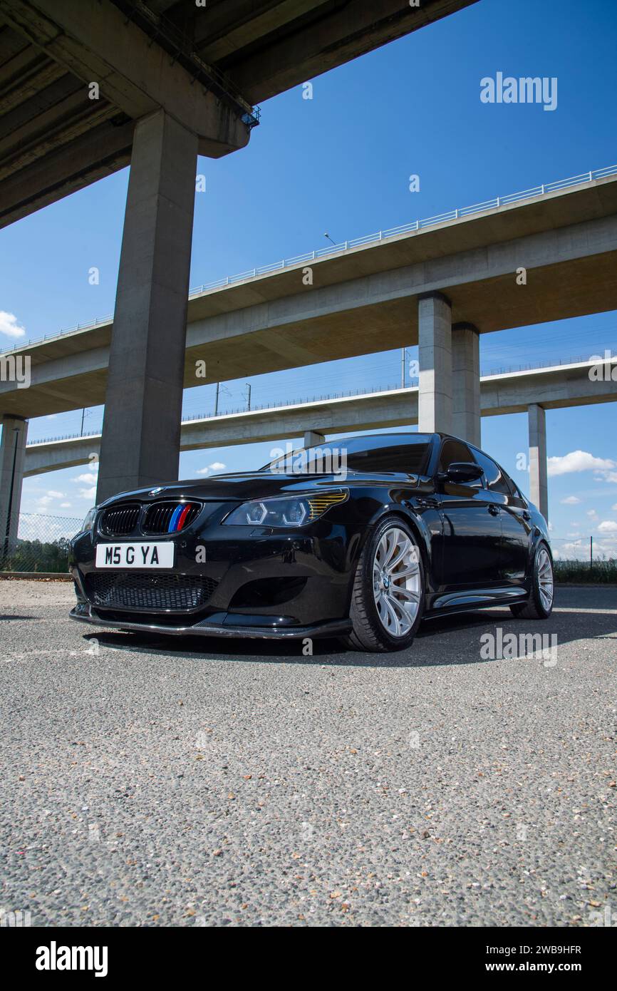 E60 BMW M5 super saloon car Stock Photo - Alamy