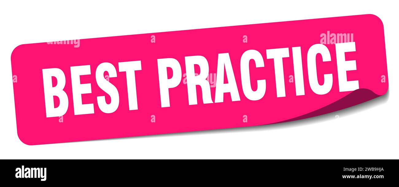 best practice sticker. best practice rectangular label isolated on ...