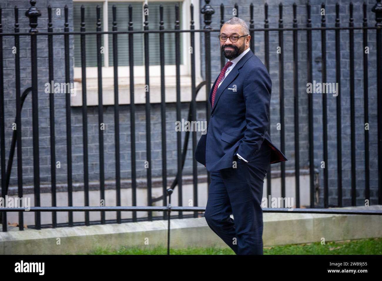 London, UK. 09th Jan, 2024. James Cleverly, Home Secretary, at a ...