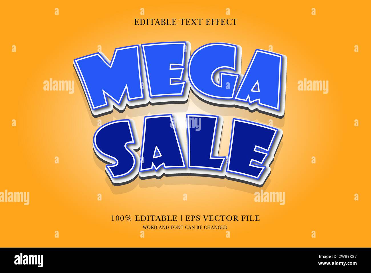 Mega text effect hi-res stock photography and images - Alamy