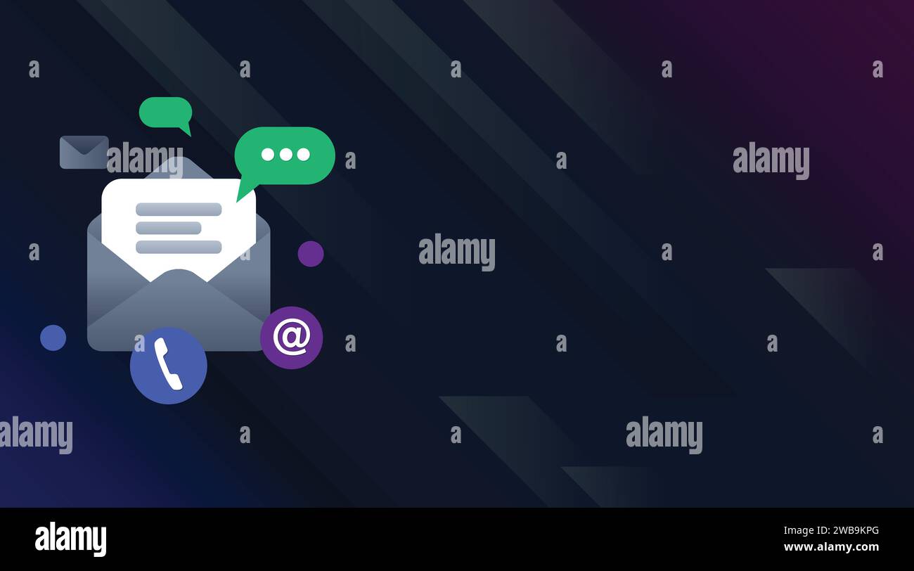 Contact Us or Call Center background. Vector illustration Stock Vector ...