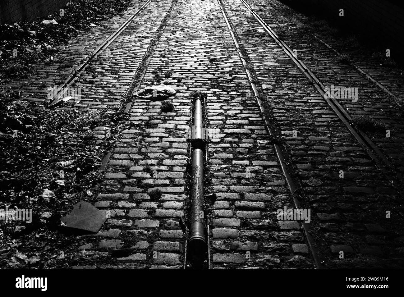 Kingsway Tram Lines Stock Photo - Alamy