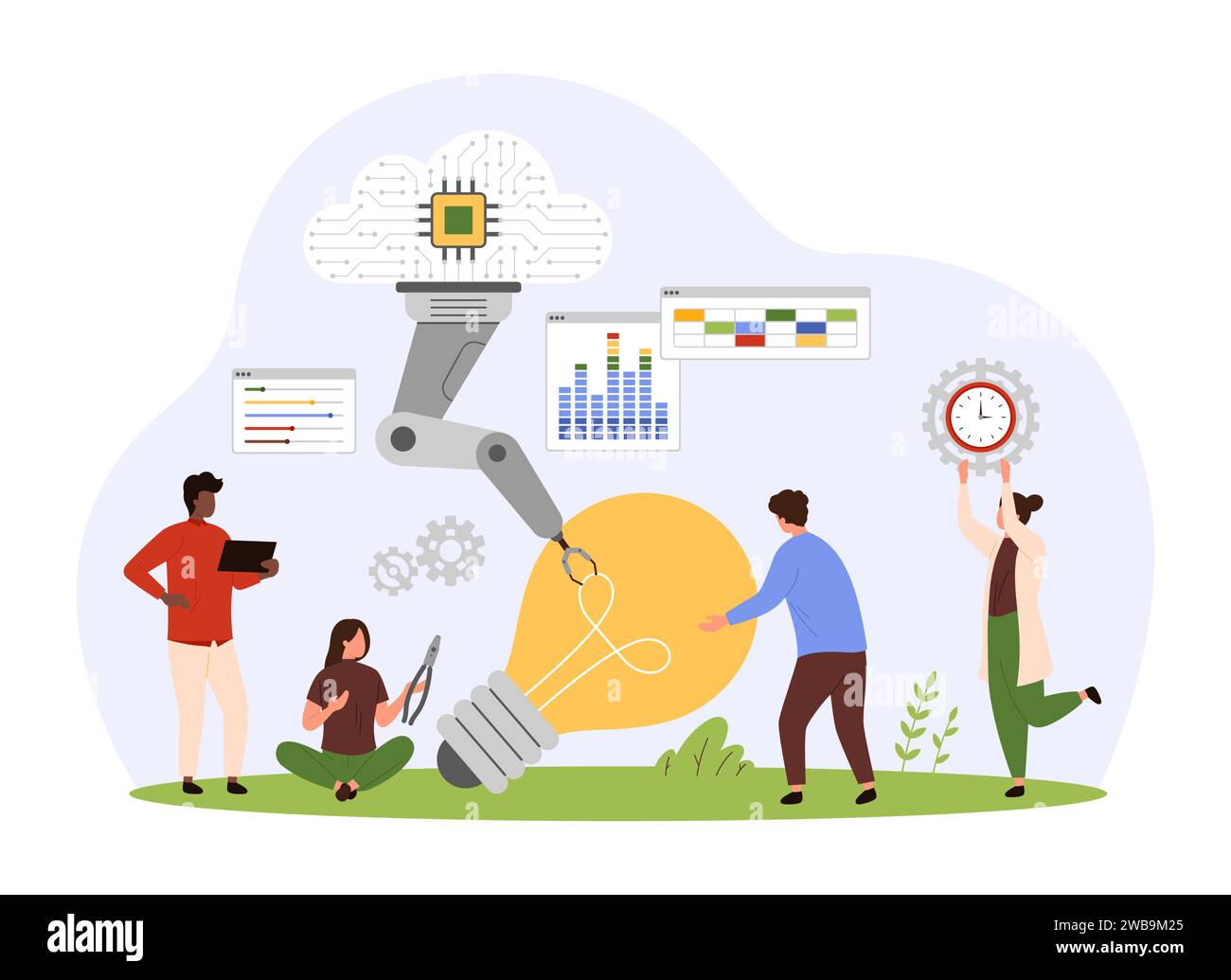 Tech insight and digital innovation development, lab construction of technical idea or project ...