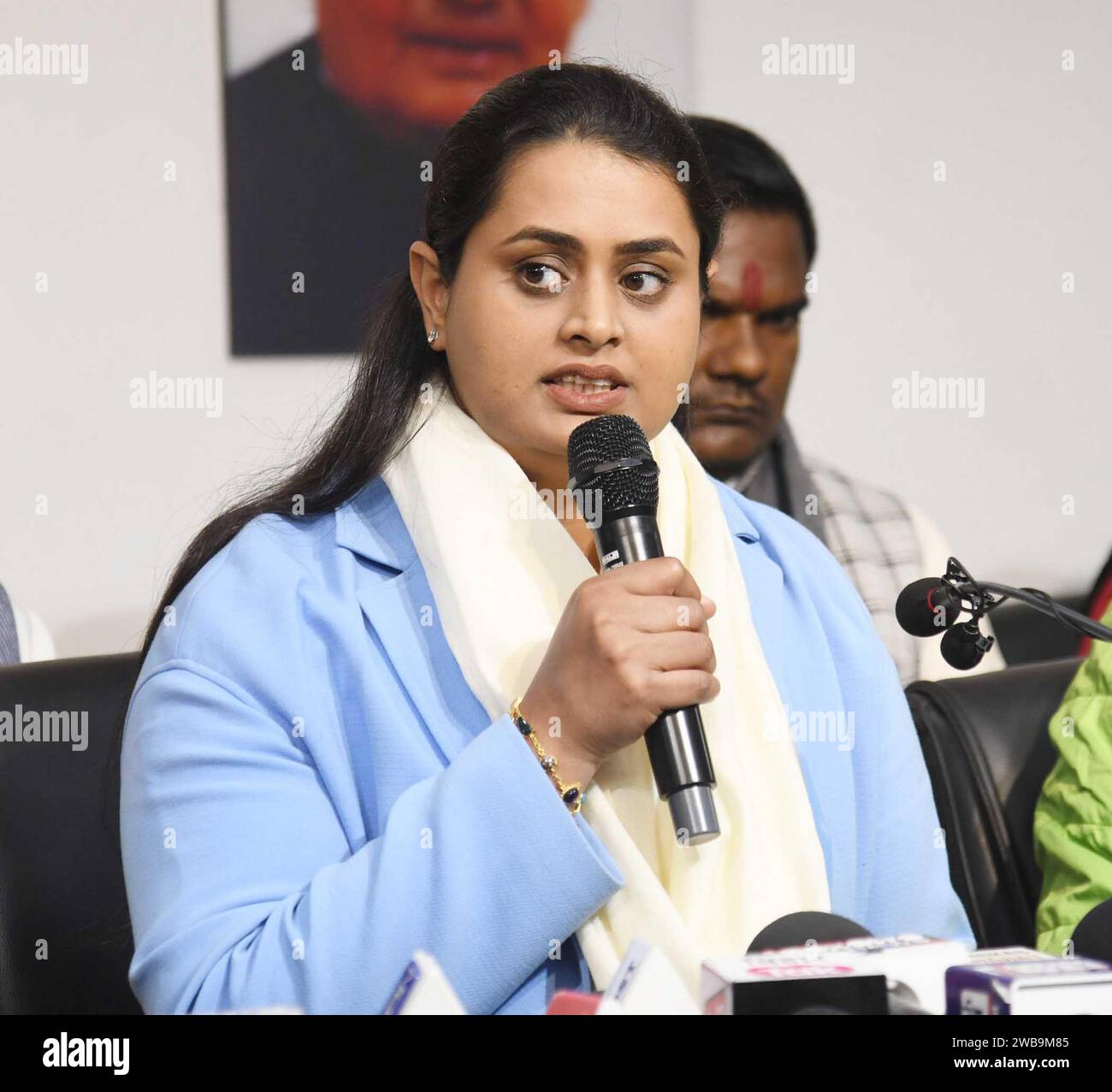 Patna, India. 08th Jan, 2024. PATNA, INDIA - JANUARY 8: BJP MLA and international shooter ...